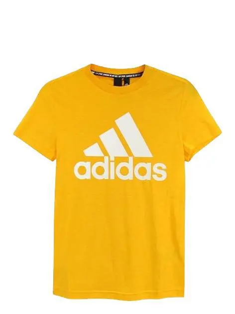 Adidas Round Neck Short Sleeve T-shirt - Yellow