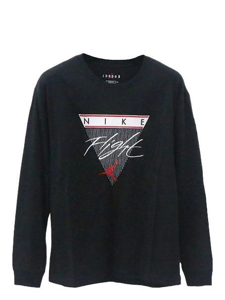JORDAN Label Casual Sports Long Sleeves T-shirt - Black