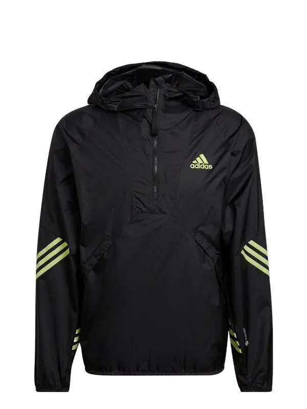 Adidas Sporty Stripes Half-zip Hooded Track Jacket - Multi-color
