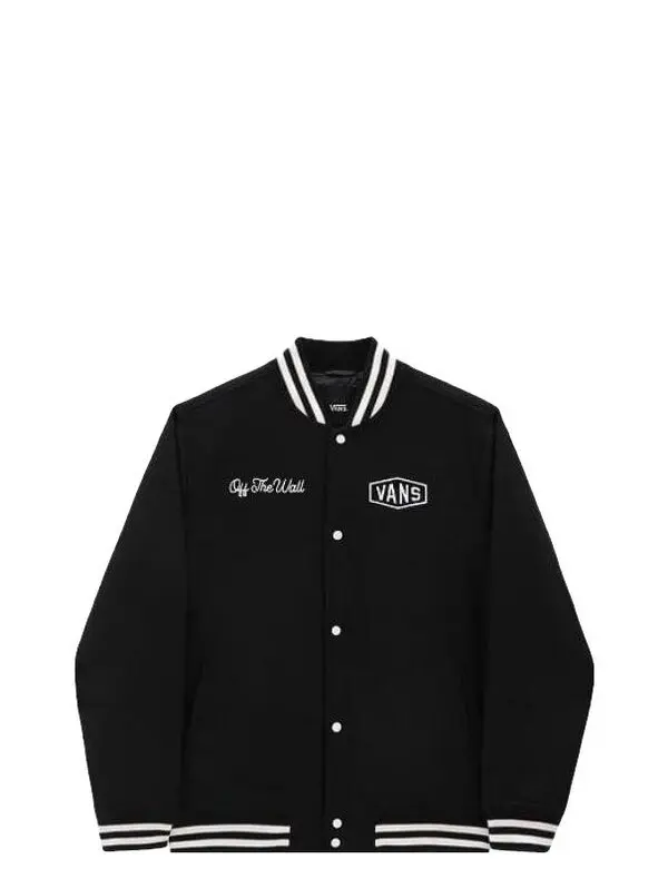 VANS Checkerboard Research Varsity Jacket - Black
