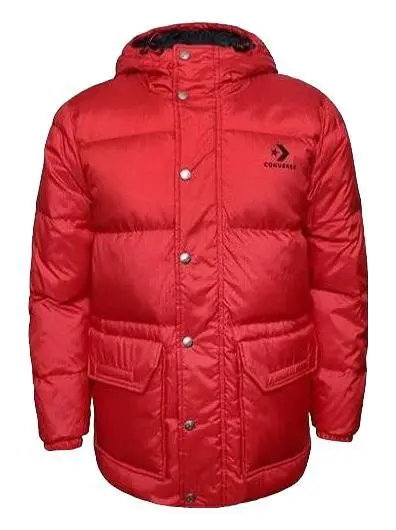 CONVERSE Down Fill Puffer Jacket - Red
