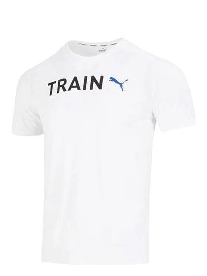 PUMA Graphic Train T-shirt 'white - White/black