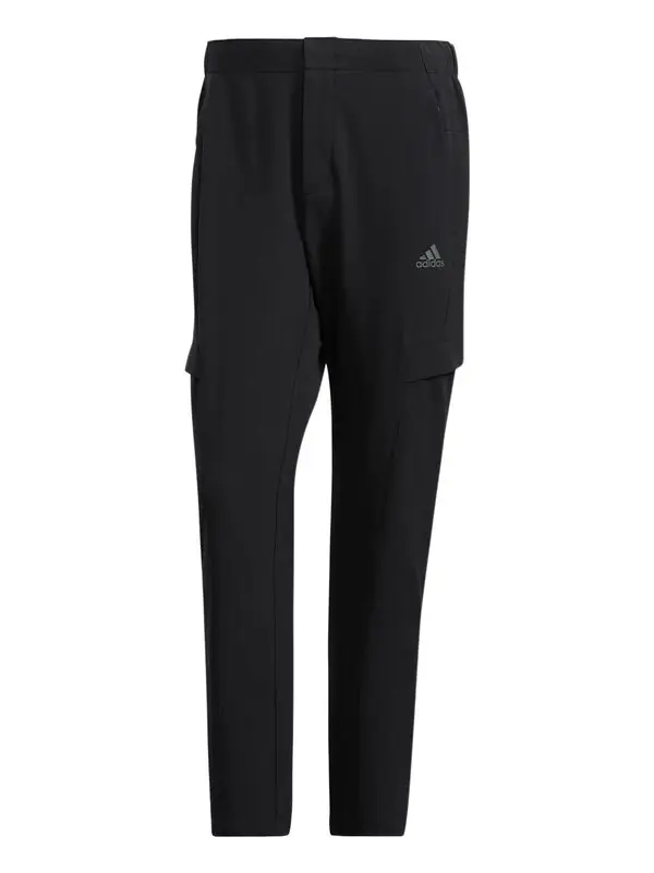 Adidas Solid Color Logo Printing Straight Sports Pants/trousers/joggers Black - Multi-color