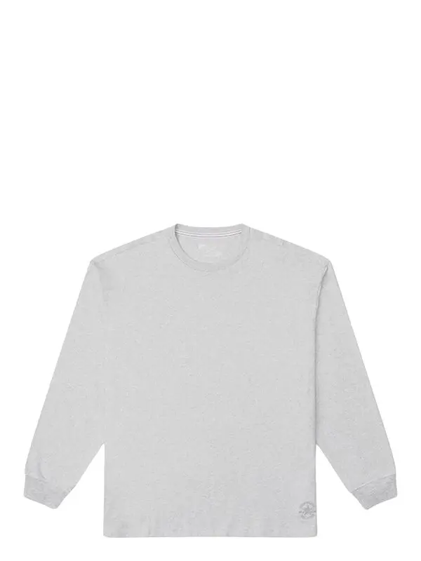 CONVERSE Gold Standard Embroidered Logo Long Sleeves T-shirt Asia Sizing - Grey