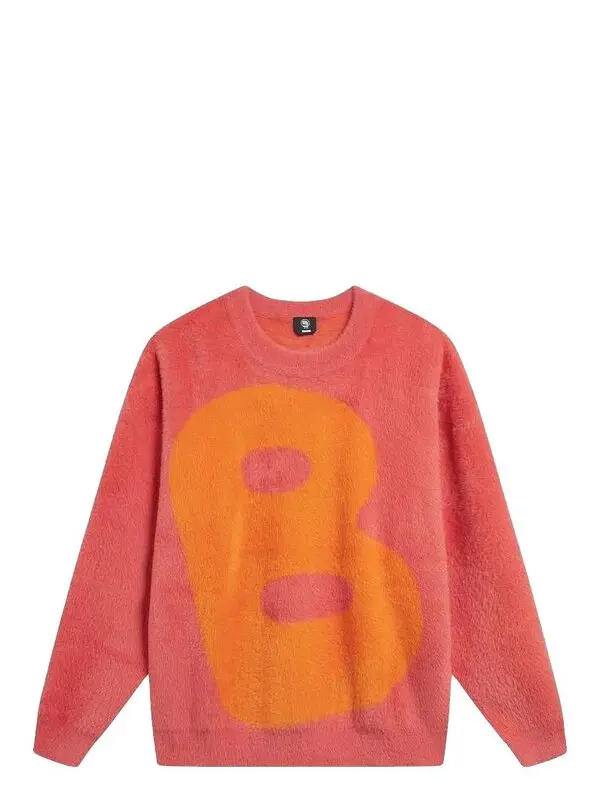 LI-NING Badfive Big B Logo Knit Sweater - Red/orange