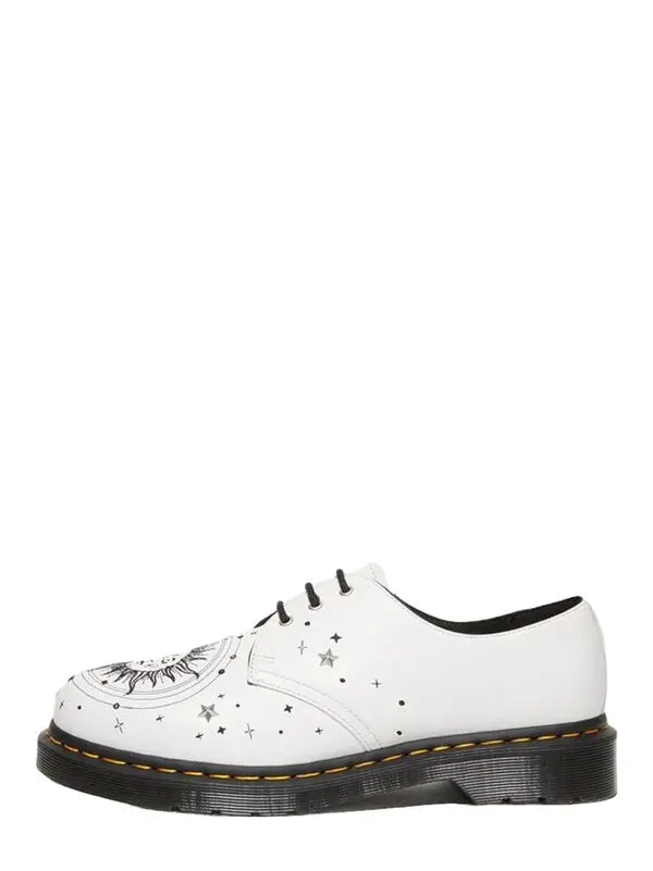 Dr. Martens 1461 Cosmic Embroidered Leather Oxford Shoes - White