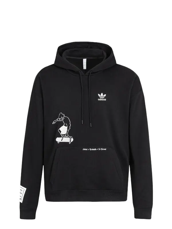 Adidas Hooded Sweatshirt - Black