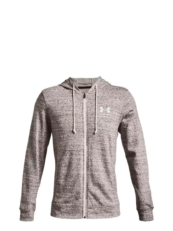 Under Armour Rival Terry Zip-up Hooded Jacket - Grey