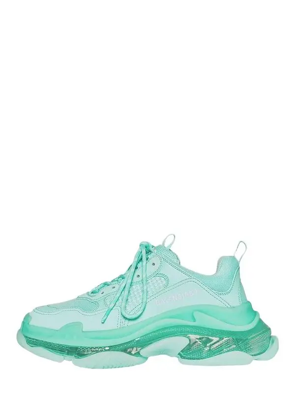 Balenciaga Triple S Sneaker Clear Sole - Mint