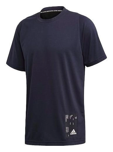 Adidas Training Sports Round Neck Short Sleeve - Blue