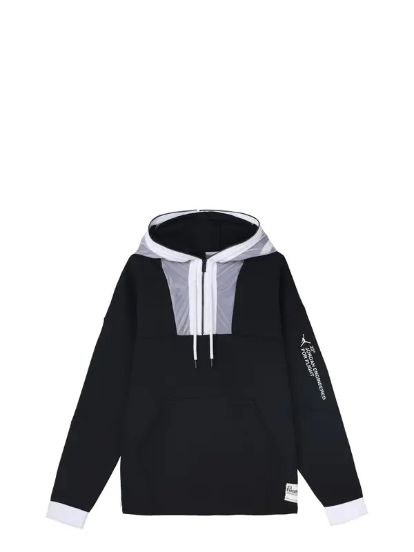JORDAN Engineered 1/2 Zip Hoodie - Black