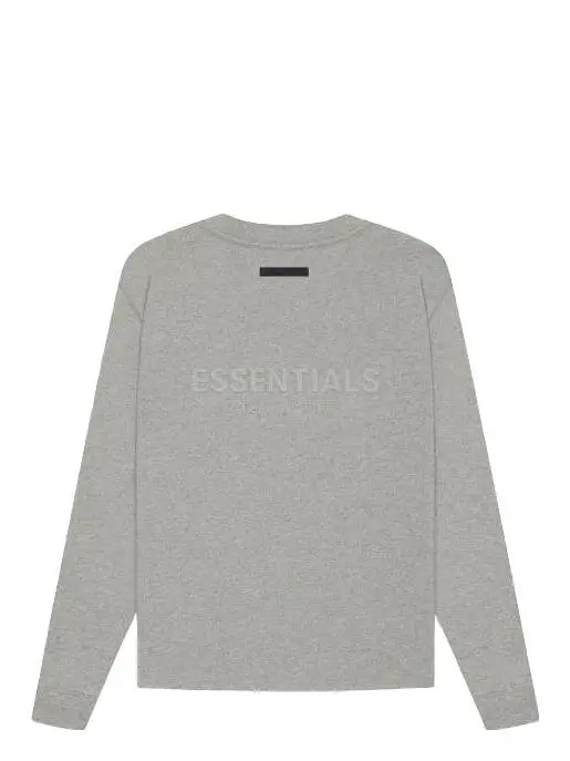Fear Of God Ss21 Long Sleeve Tee Dark Heather Oatmeal - Default Colorway