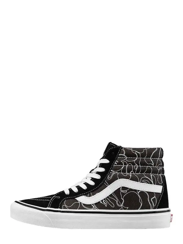 VANS Bape X Sk8-hi 38 Dx Lined Camo High Top Sneakers - Black/white