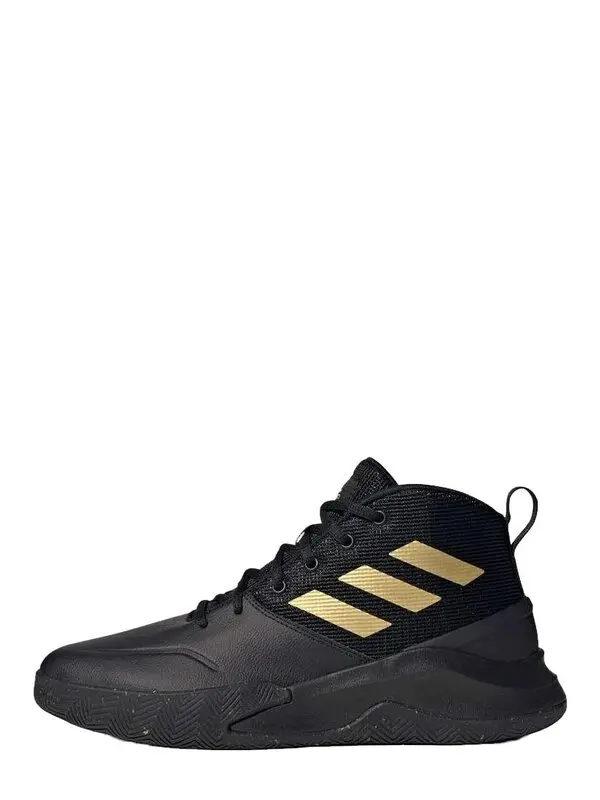 Adidas Ownthegame Matte Gold High Top Sneakers - Black