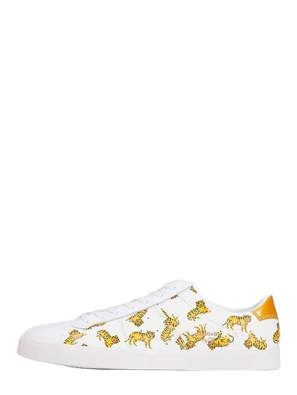 Onitsuka Tiger Lawnship 3.0 Animal Print Leather Sneakers - White