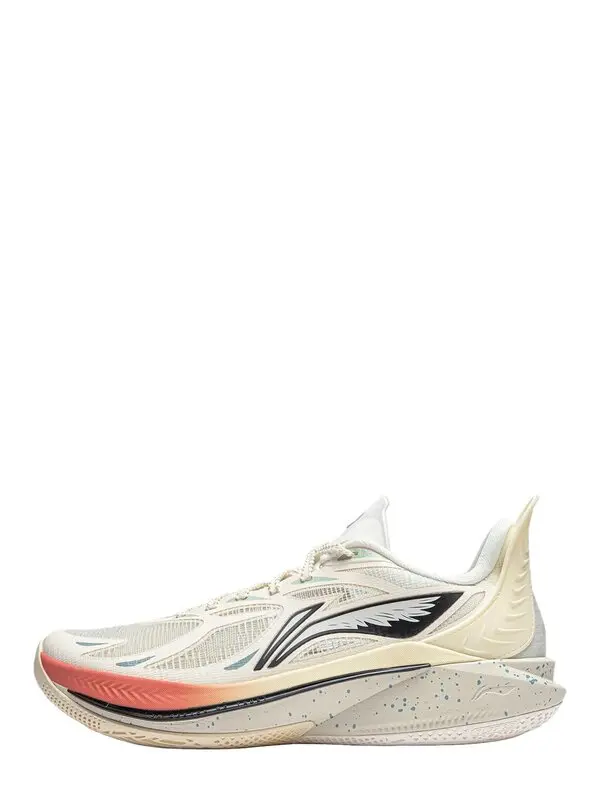 LI-NING Sonic "pelican" Athletic Sneakers - Beige/grey/red