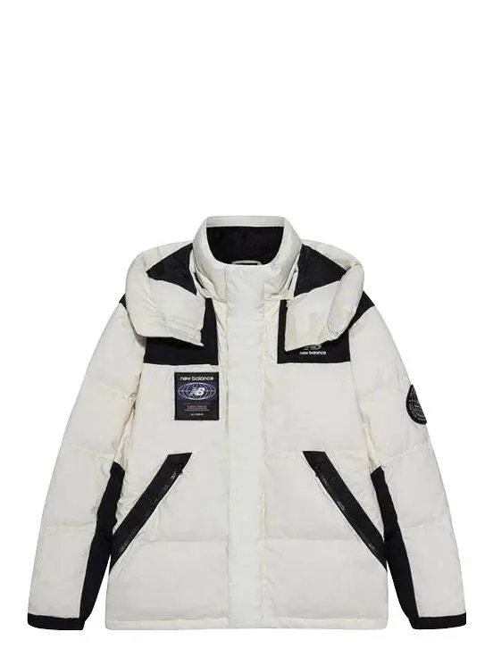 NEW BALANCE Padded Down Jacket - White/black