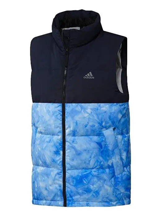 Adidas Stand Collar Padded Vest - Blue