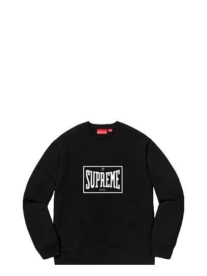 Supreme Ss19 Warm Up Crewneck Pullover - Black