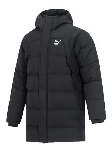 PUMA Hooded Down Coat - Black