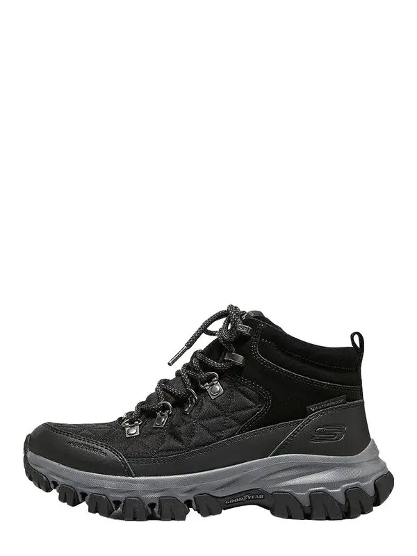 Sketchers Go Walk Outdoor Edgemont Waterproof Lace-up Boots - Black