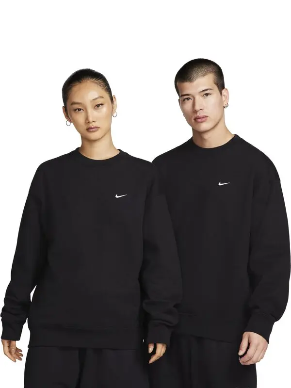 Nike Solo Swoosh Crewneck Sweatshirt Asia Sizing - Black