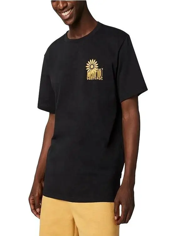 CONVERSE Short-sleeve Applique T-shirt - Black
