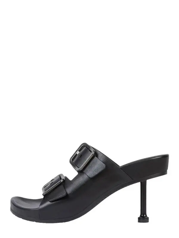 Balenciaga Mallorca Buckled Heeled Sandals - Black