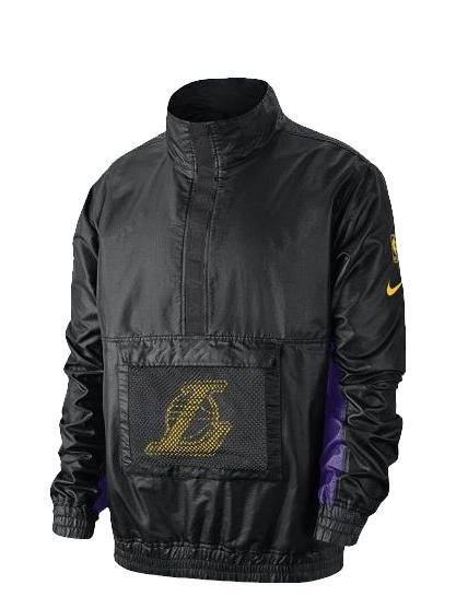 Nike Lightweight Nba Los Angeles Lakers Sports Jacket - Black