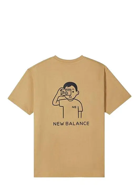 NEW BALANCE X Noritake Printing Round-neck T-shirt - Yellow
