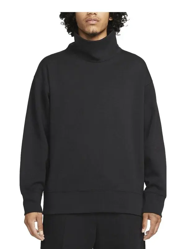 Nike Tech Fleece Reimagined Oversized Turtleneck Sweatshirt - Black