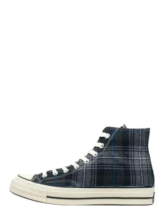 CONVERSE Chuck 70 Hi Plaid Pack Sneakers - Black