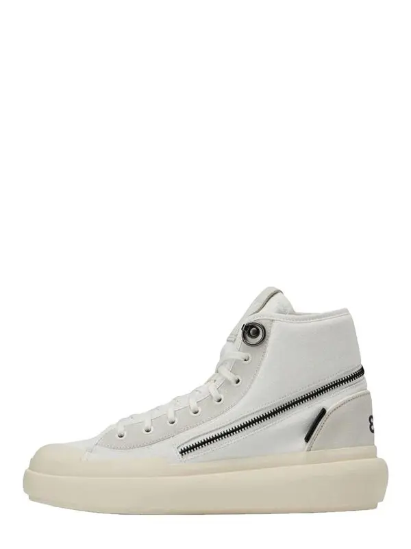 Adidas Y-3 Ajatu Court High Top Sneakers - White/grey