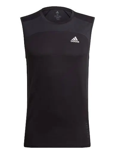 Adidas Sleeveless Running Sports Vest - Black