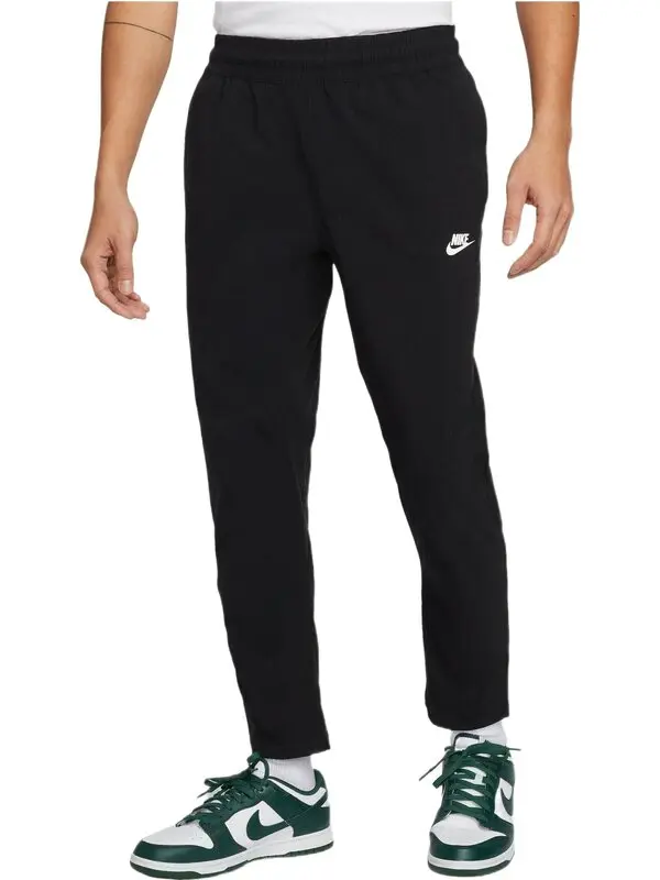 Nike Woven Solid Color Small Label Lacing Casual Sports Pants/trousers/joggers Black - Multi-color