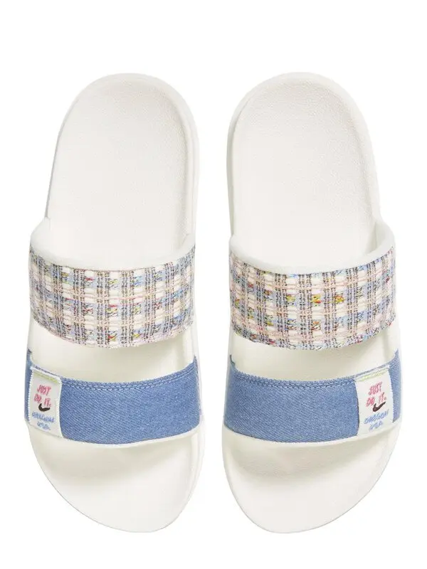 Nike Offcourt Duo Slides - Blue/brown/white