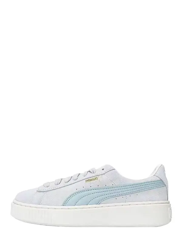 PUMA Suede Platform Sneakers - Grey/blue/white