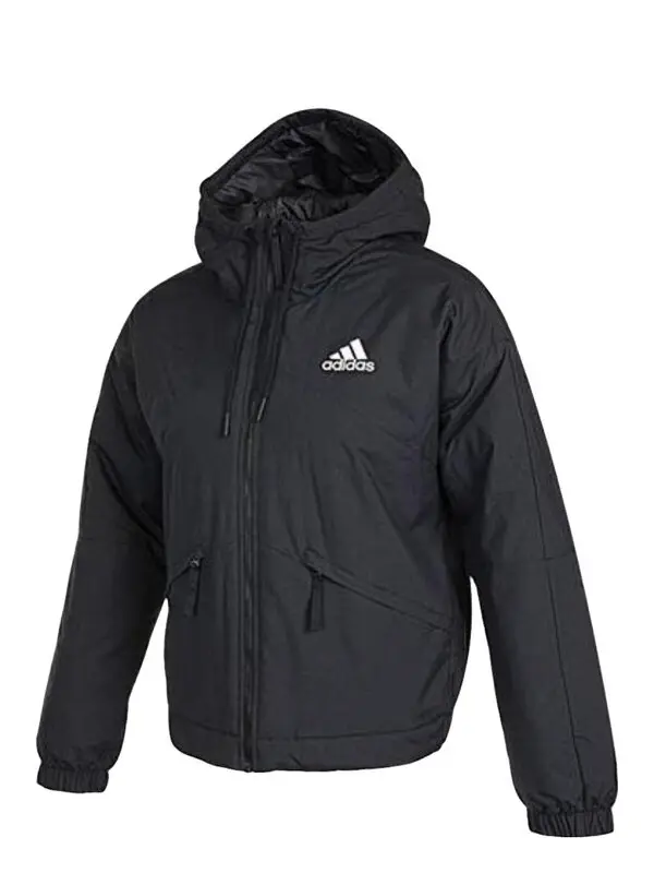 Adidas Back To Sport Thermal Hooded Jacket - Black