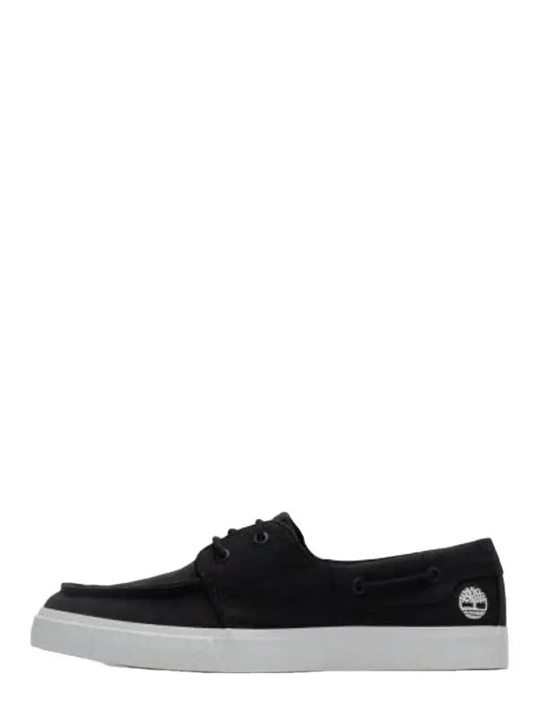 Timberland Low Top Lace Up Canvas Sneakers - Black