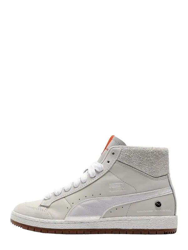PUMA Mid-top Sneakers - Gray/white/orange