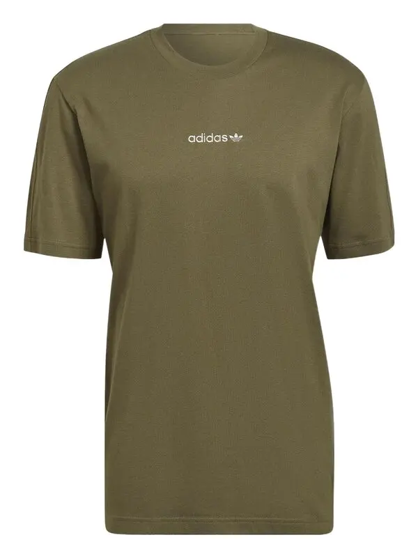 Adidas Originals Logo Printing Round Neck Short Sleeve Green - Default Color