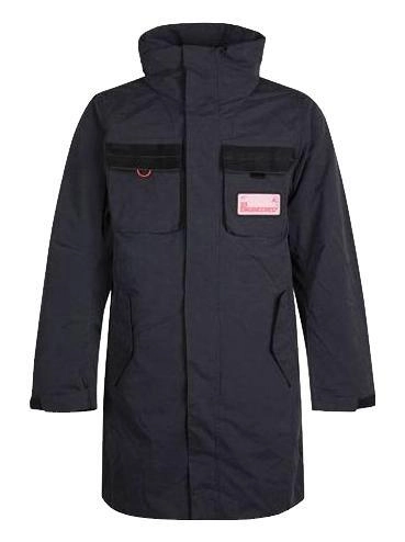 JORDAN Hooded Long Jacket - Black