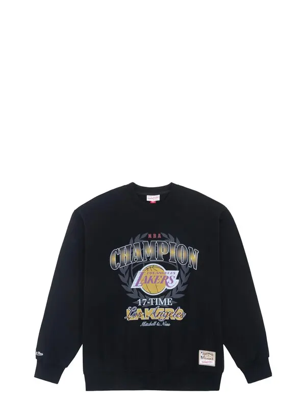 Mitchell & Ness X Nba Golden State Warriors 17 Times Champion Sweatshirt - Black