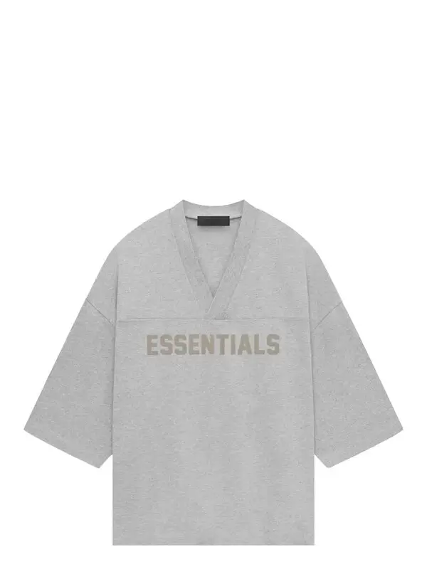 Fear Of God Heavy Jersey Football T-shirt 'light Heather - Grey