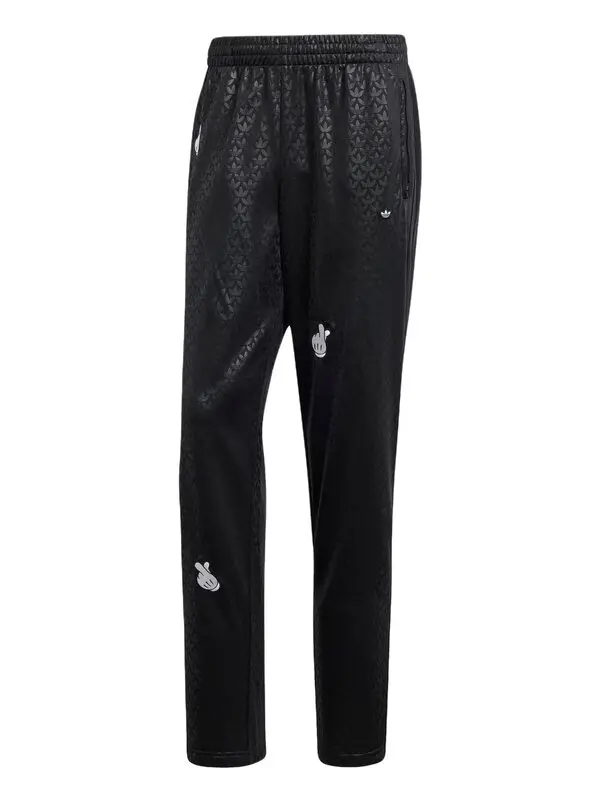 Adidas Mickey Mouse X Originals Embroidered Monogram Firebird Track Pants Asia Sizing - Black