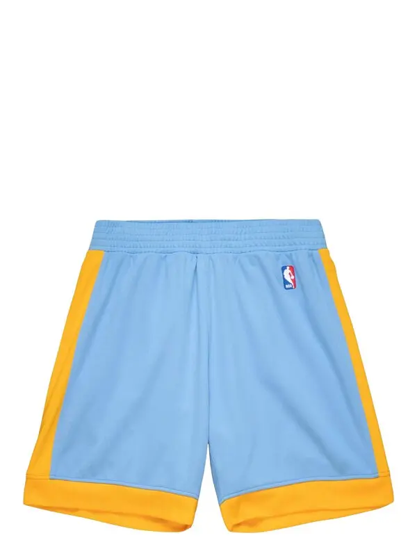 Mitchell & Ness Los Angeles Lakers 2001-02 Authentic Shorts - Light Blue/yellow