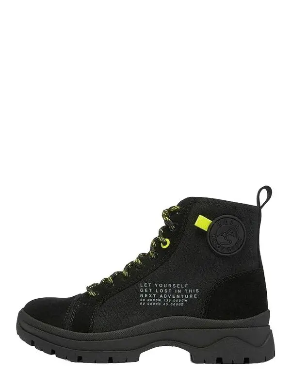 Sketchers Bobs Broadies High Top Zip Up Boots - Black