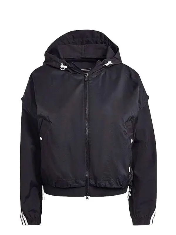 Adidas Future Icons 3-stripes Woven Hooded Track Top - Black