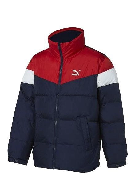 PUMA Color Block Puffer Jacket - Navy