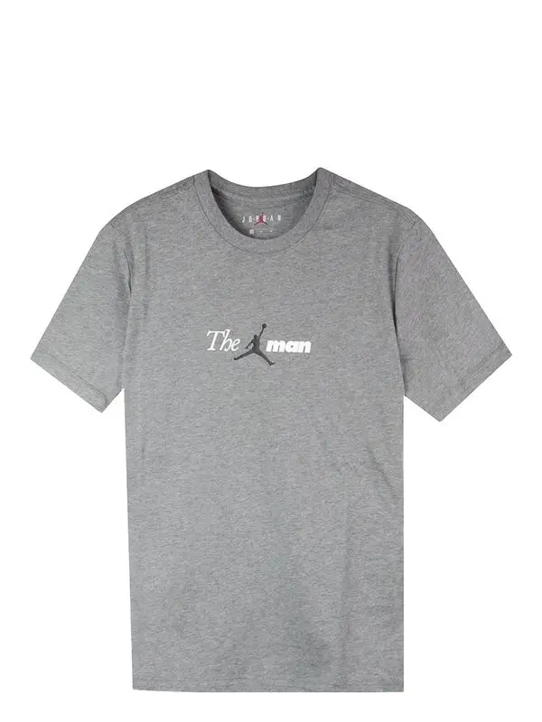 JORDAN Round Neck Casual Short Sleeve - Gray